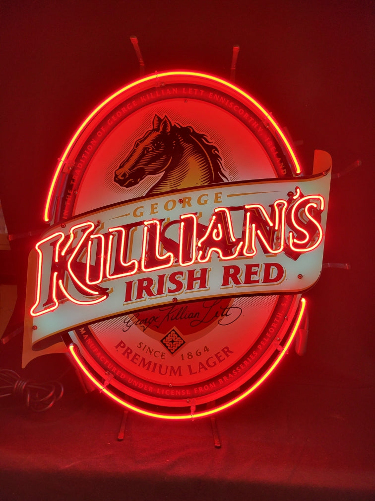 Killian's Oval Plex Neon Sign – Pub Decor